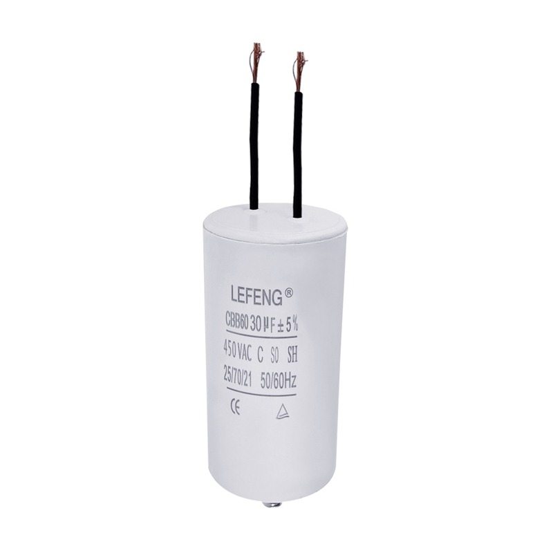 China CBB60 Metallized Polypropylene Film Capacitor-Double Cable Wire ...
